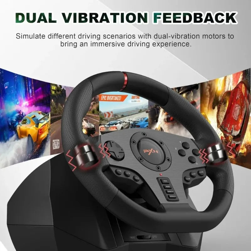 PC Racing Steering Wheel | PXN V900 Driving Simulator,Gaming Steering ...