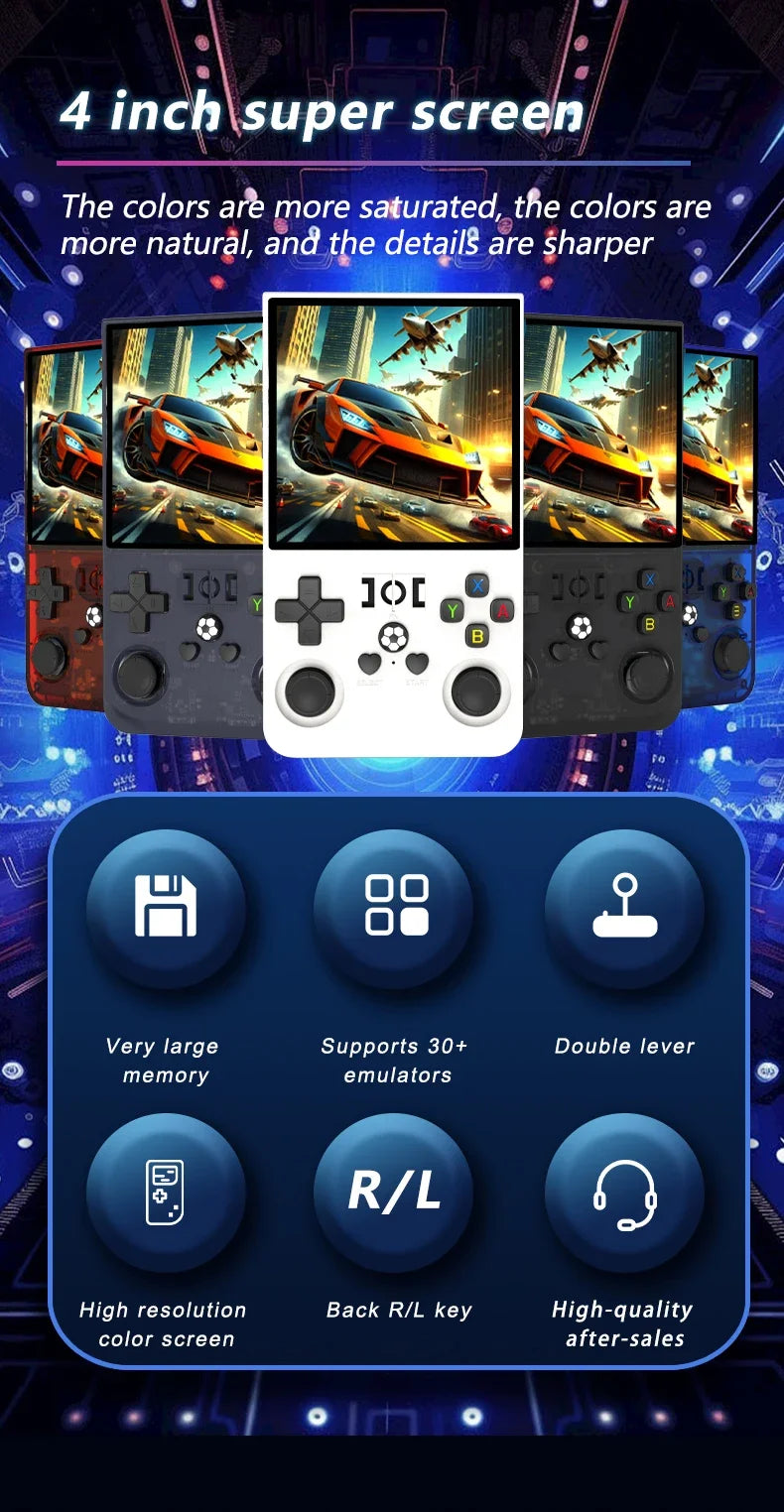 Open Source R36MAX Retro Handheld Video Game Console RK3326 Chip 64/12 ...